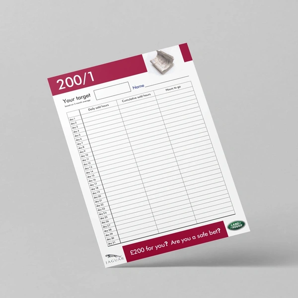 200/1 Target Sheets | Kall Kwik WGC